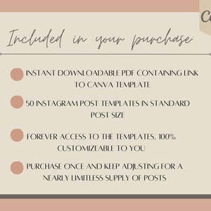 50 Boho, Neutral Instagram Post Templates | Instagram Feed | Post ...