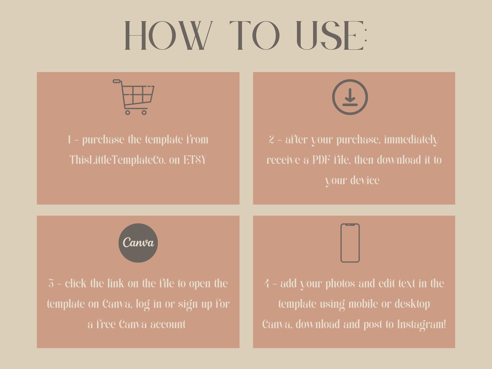 50 Boho, Neutral Instagram Post Templates Instagram Feed Post Templates ...