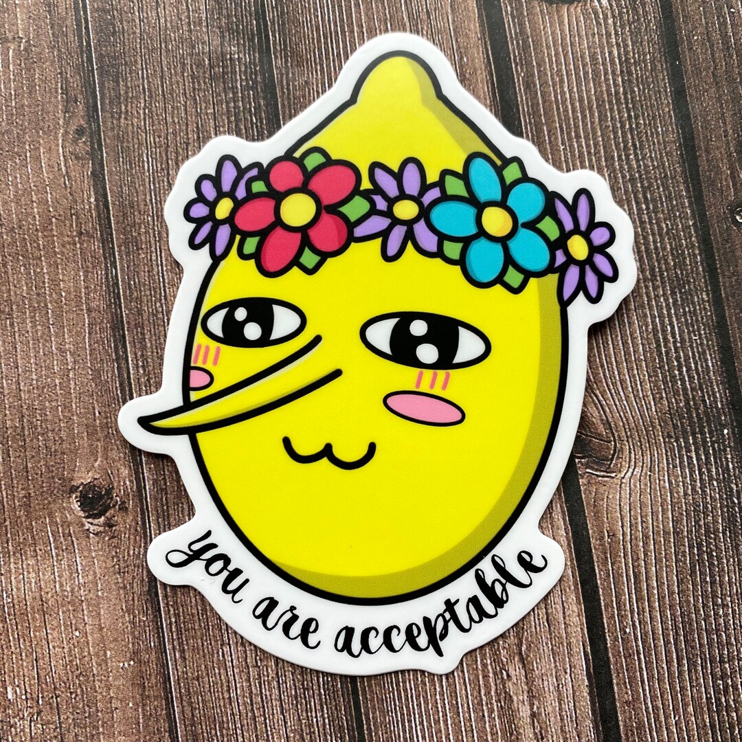 Lemongrab acceptable Sticker - Etsy