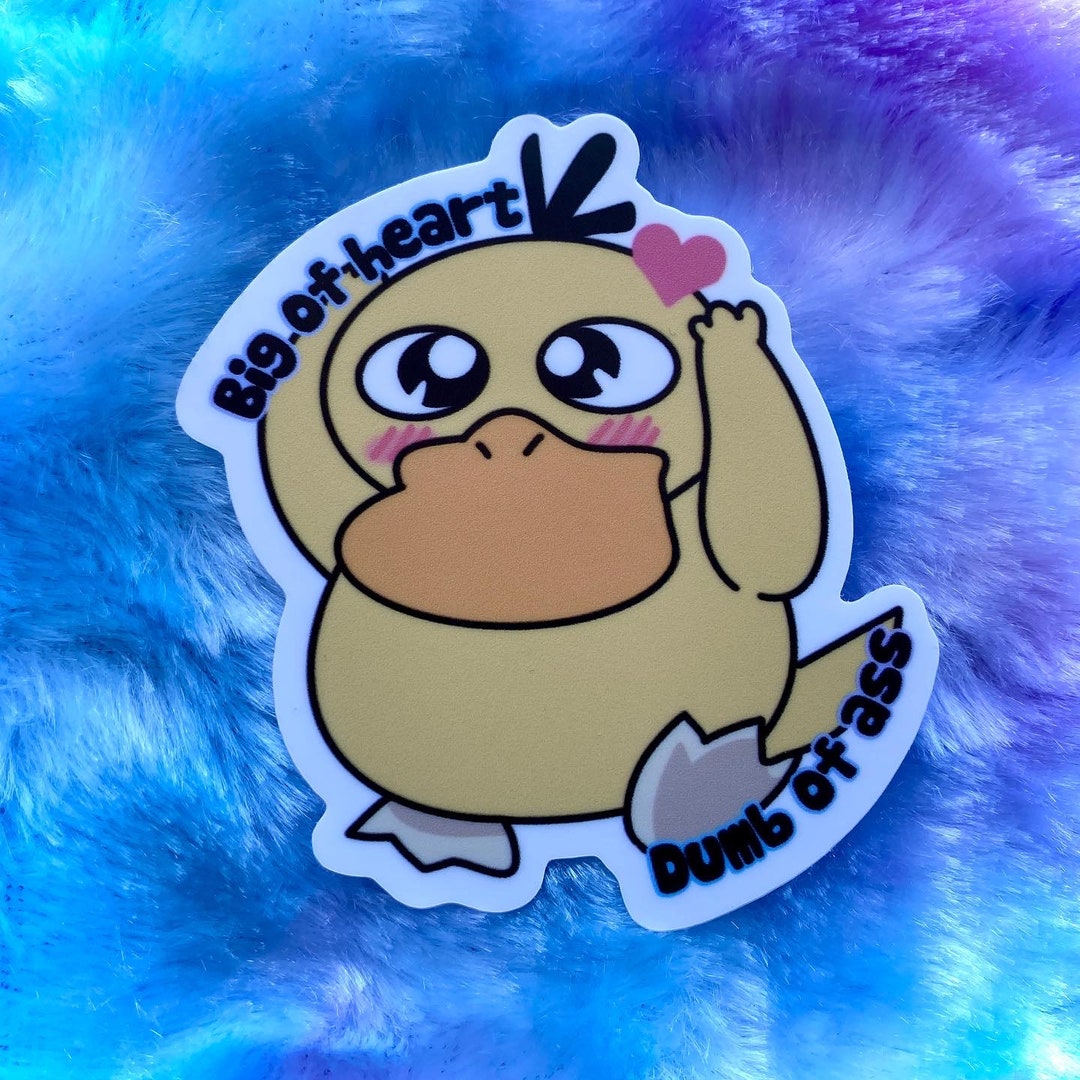 Derpy Cute Psyduck Sticker - Etsy