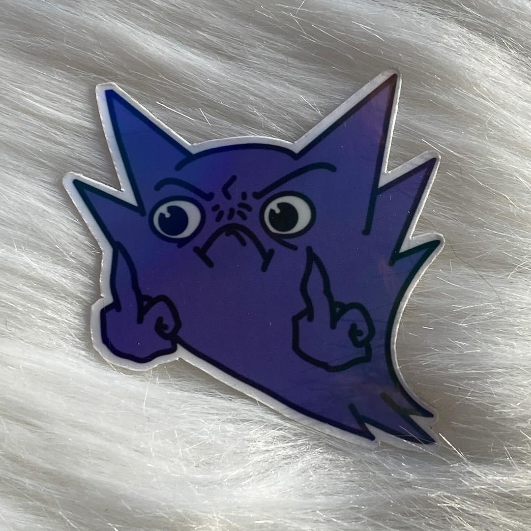 Grumpy Haunter Sticker - Etsy