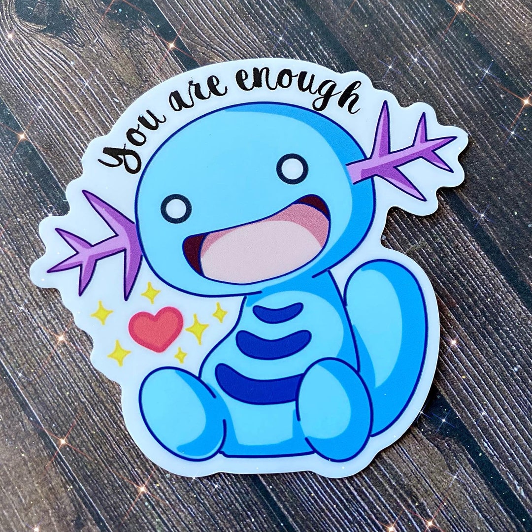 Wooper Positive Affirmation Sticker - Etsy