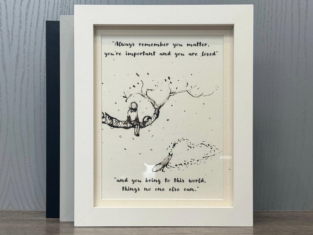 Always Remember You Matter, You’re Important & Loved Framed Print ...