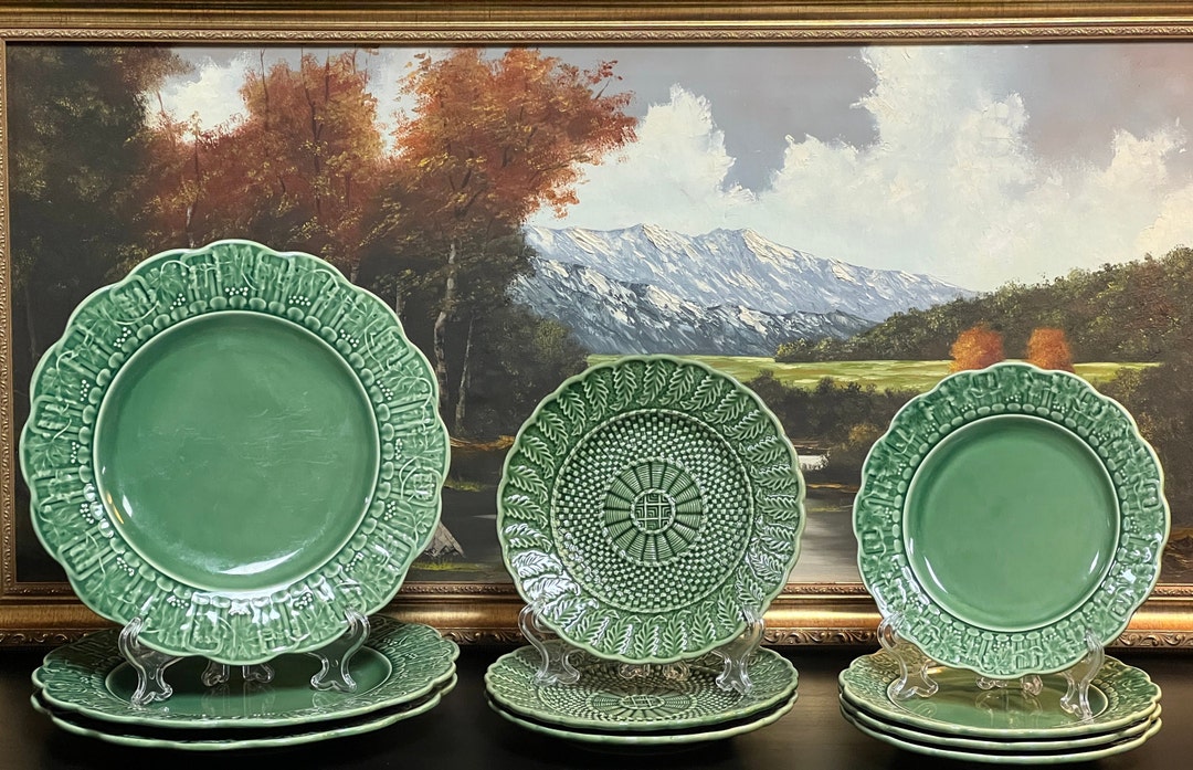 AMAZING Bordallo Pinheiro Portugal Majolica Dinnerware. 10 - Etsy