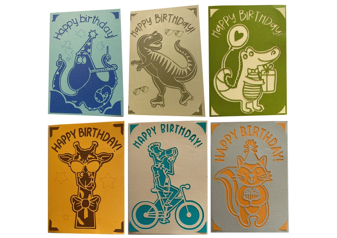 Unique Paper Cut Birthday Cards - Etsy