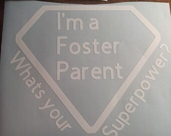 Foster Parent Decal - Etsy