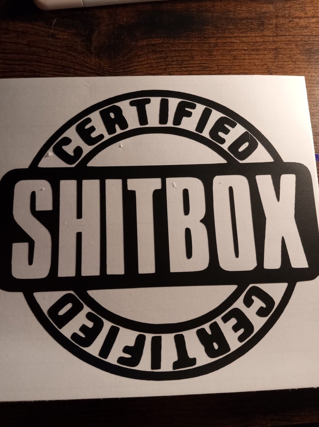 Certified Shit Box Decal - Etsy