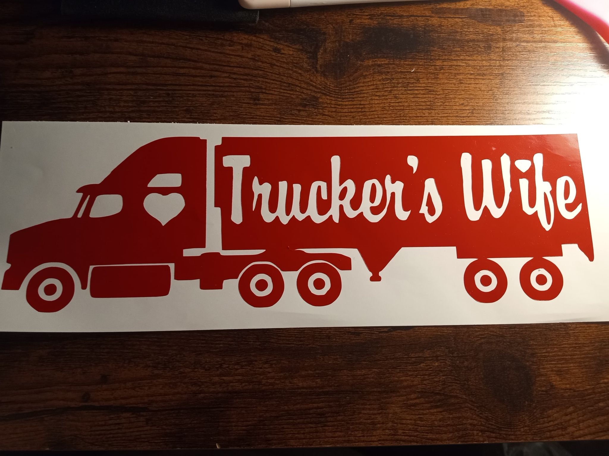 Truckers Wife Decal - Etsy