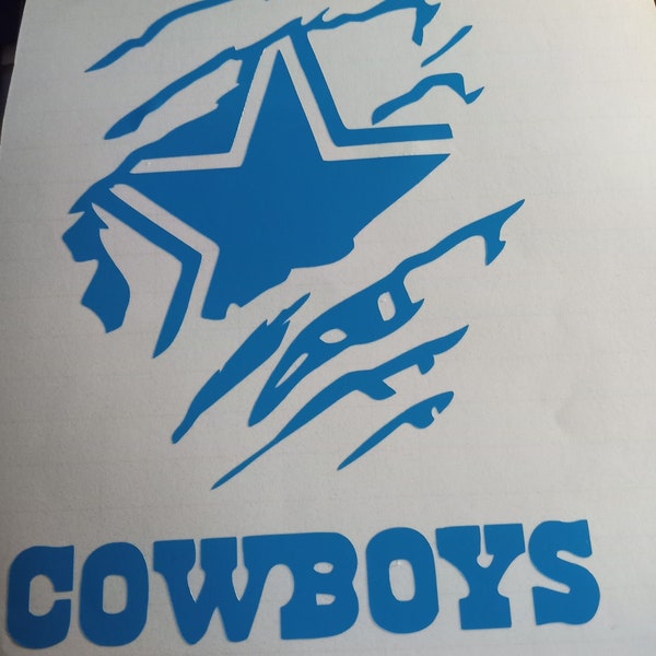 Dallas Cowboys Car Decal - Etsy