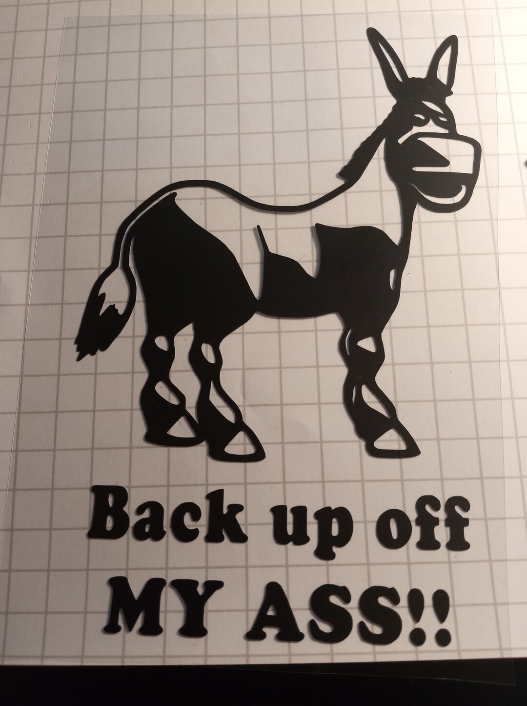 Back off FUNNY Decals - Etsy