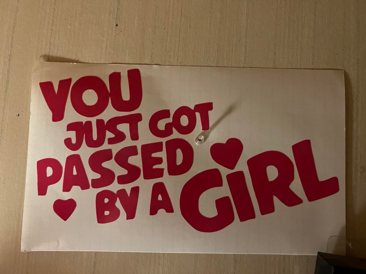 You Just Got Passed by a Girl - Etsy