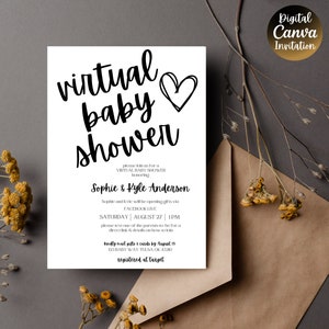 Virtual Baby Shower Invitation|virtual Baby Shower|baby Shower ...