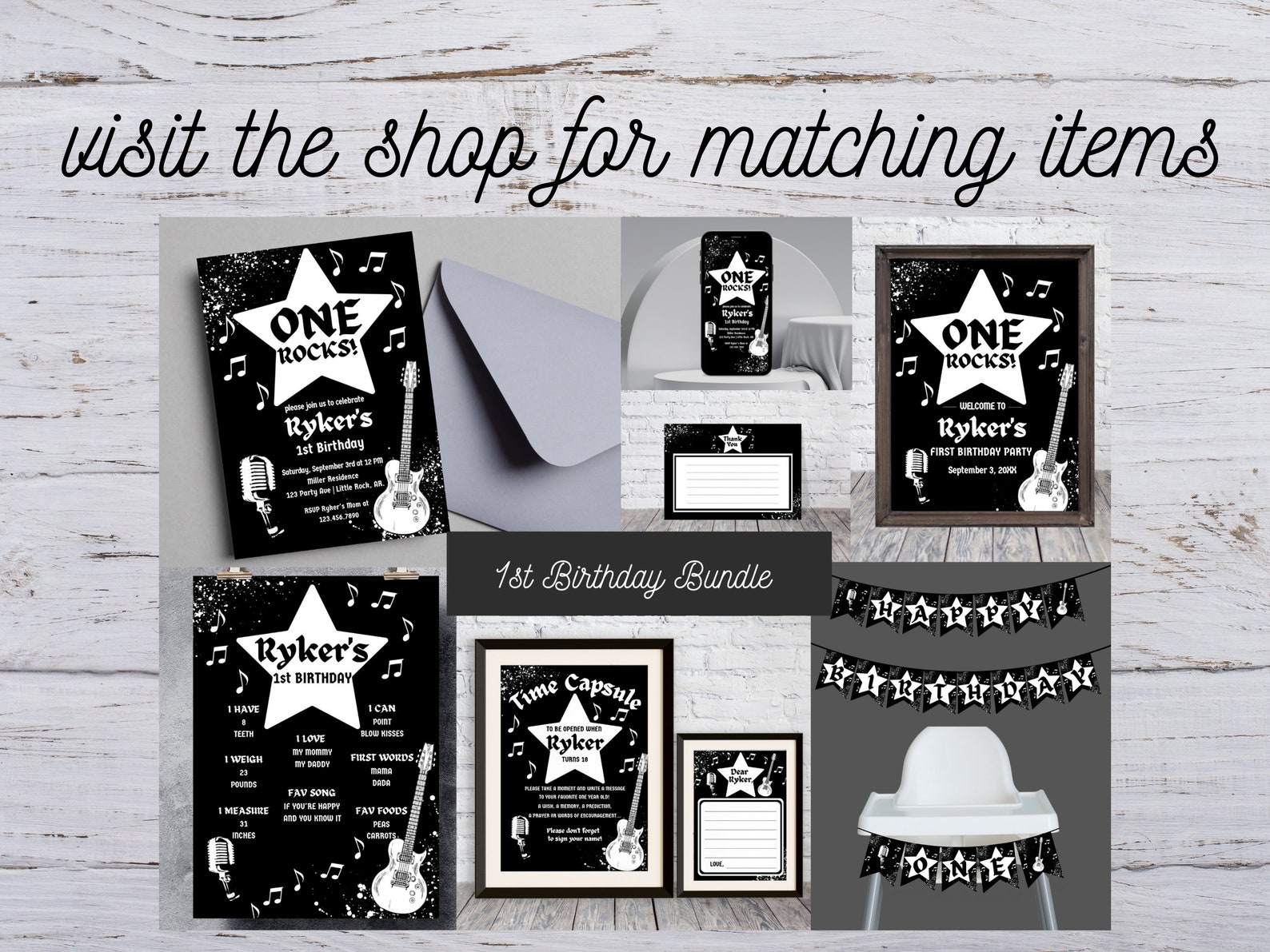 ONE Rocks Birthday Time Capsule|first Birthday Time Capsule|editable ...