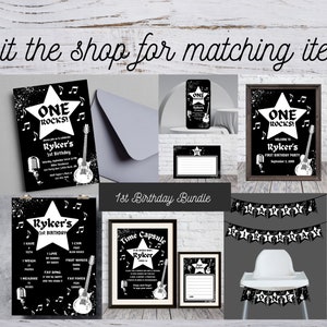 ONE Rocks Birthday Time Capsule|first Birthday Time Capsule|editable ...