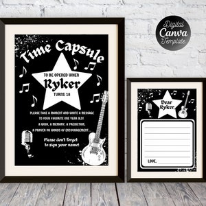 ONE Rocks Birthday Time Capsule|first Birthday Time Capsule|editable ...