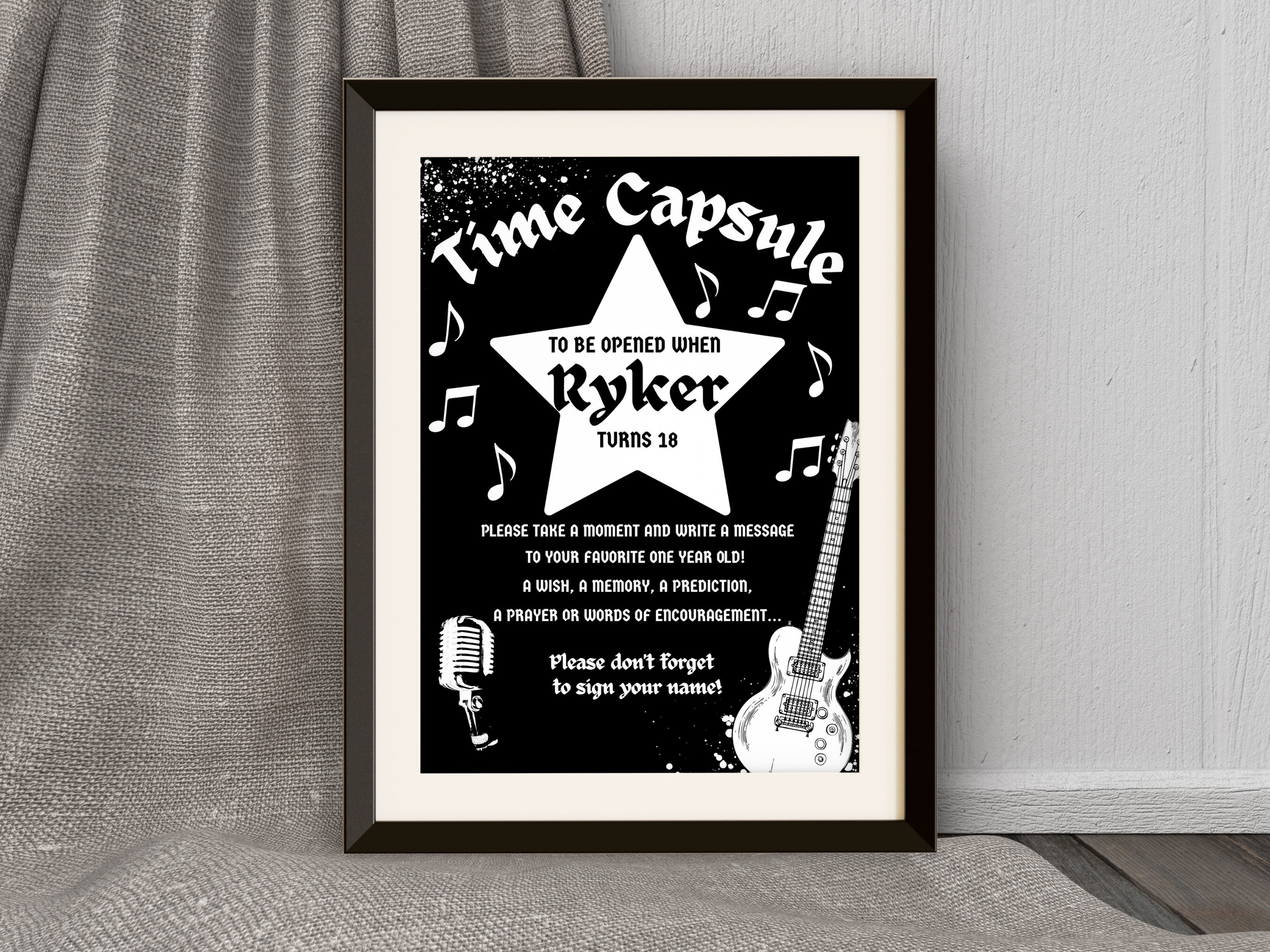 ONE Rocks Birthday Time Capsule|first Birthday Time Capsule|editable ...