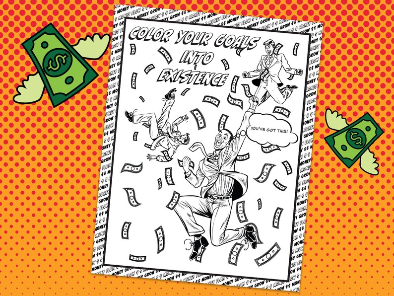 Colorea tus metas / Dibujo para colorear / Descarga digital ...