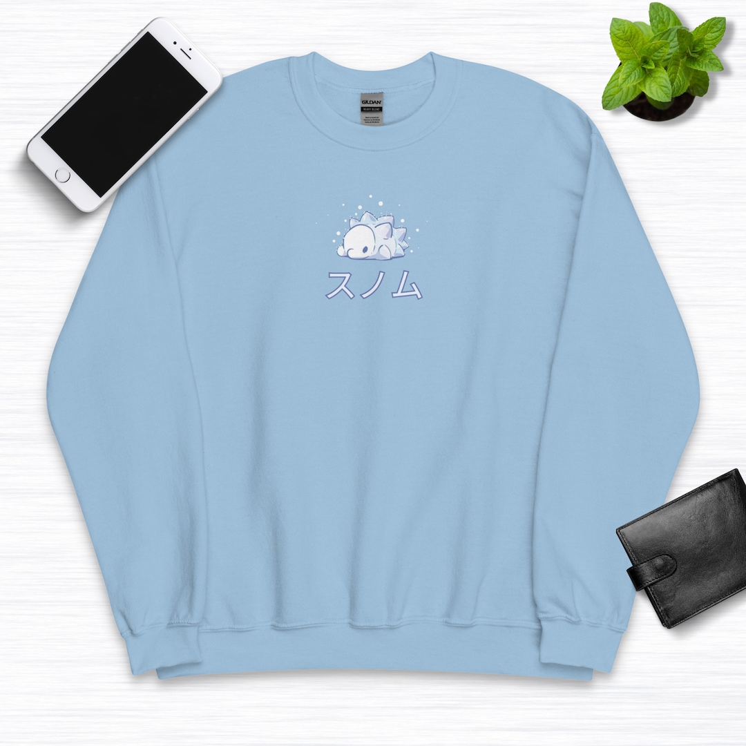 Snom Sweatshirt, Snow Worm Hoodie, Anime Lover Crewneck, Christmas ...