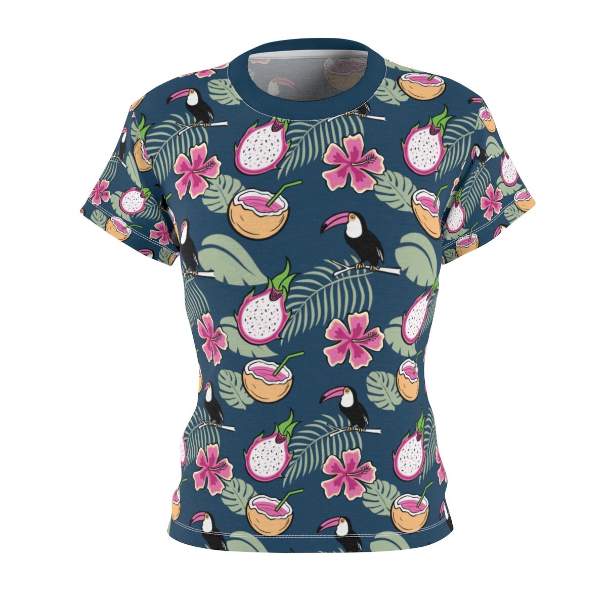 Unisex All Over Print Hawaiian Shirt, Monstera Leaf Pattern Shirt, Palm ...