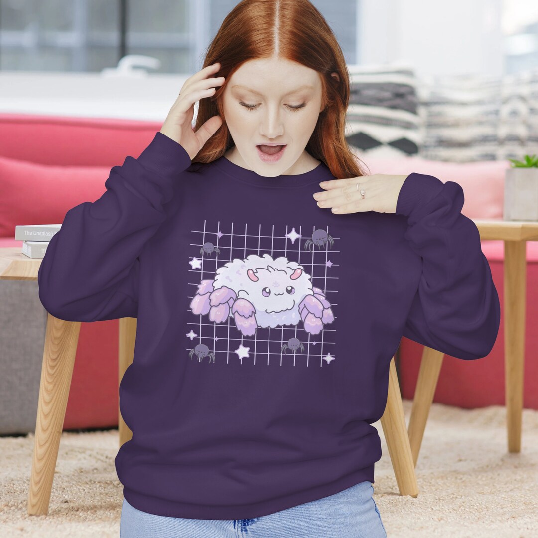 Kawaii Spider Sweatshirt, Entomology Hoodie, Pet Tarantula Crewneck ...
