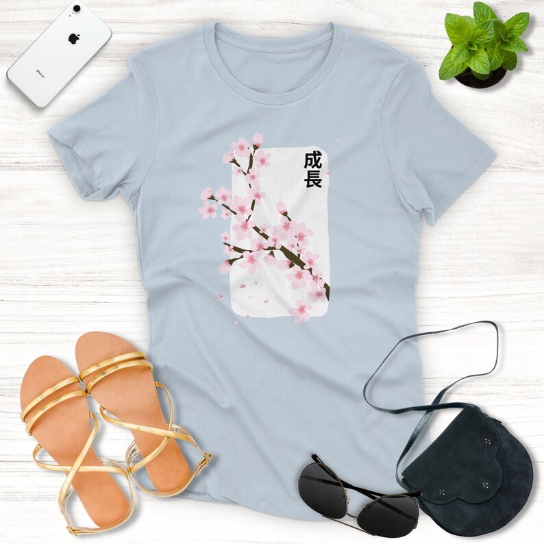 Sakura Tree Cherry Blossom Shirt, Kawaii Flower Shirt, Floral Japanese ...