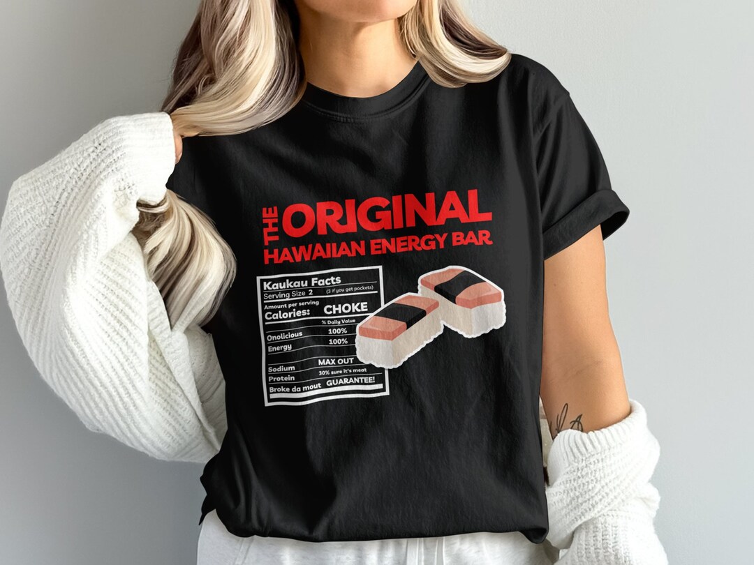 Musubi Shirt, Hawaiian Energy Bar Sweatshirt, Island Snack Crewneck ...