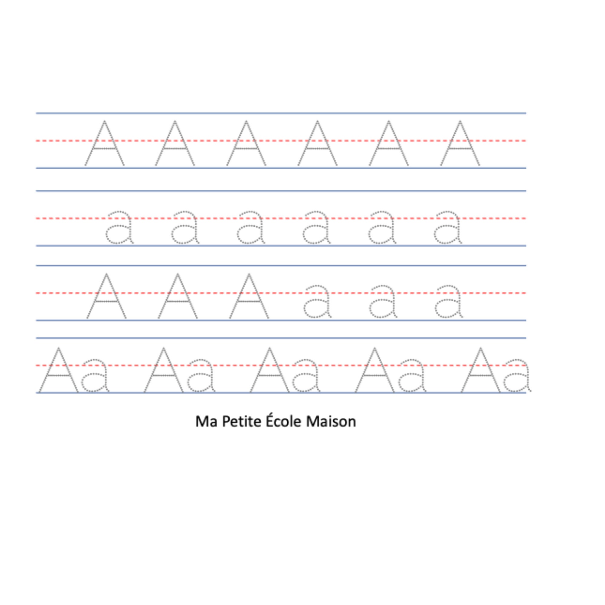 26 Pages Letter Tracing in French | 26 Pages De Traçage De Lettres En ...
