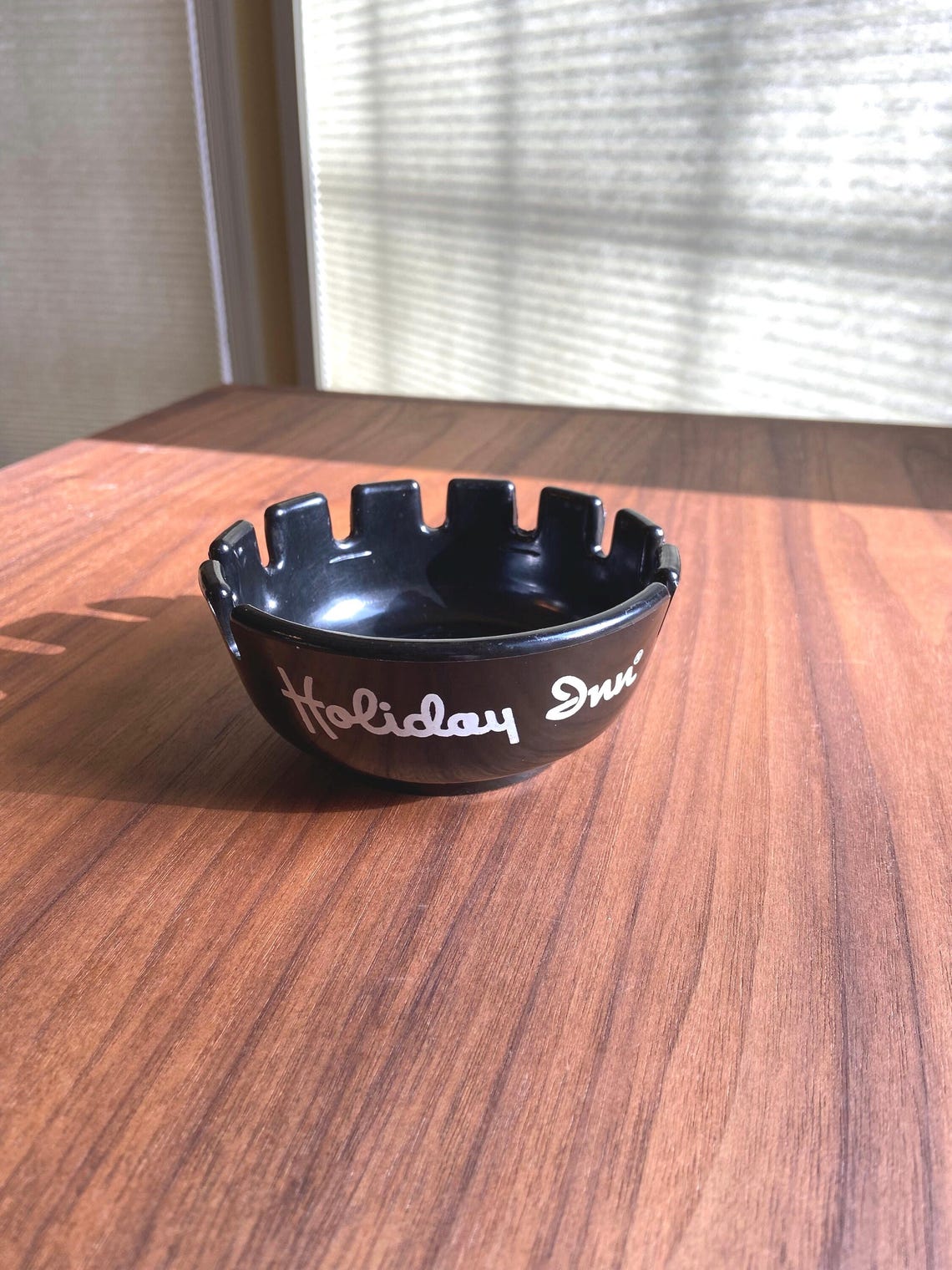 Holiday Inn Vintage Black Melamine Ashtray/retro Motel/1970s Road-trip ...