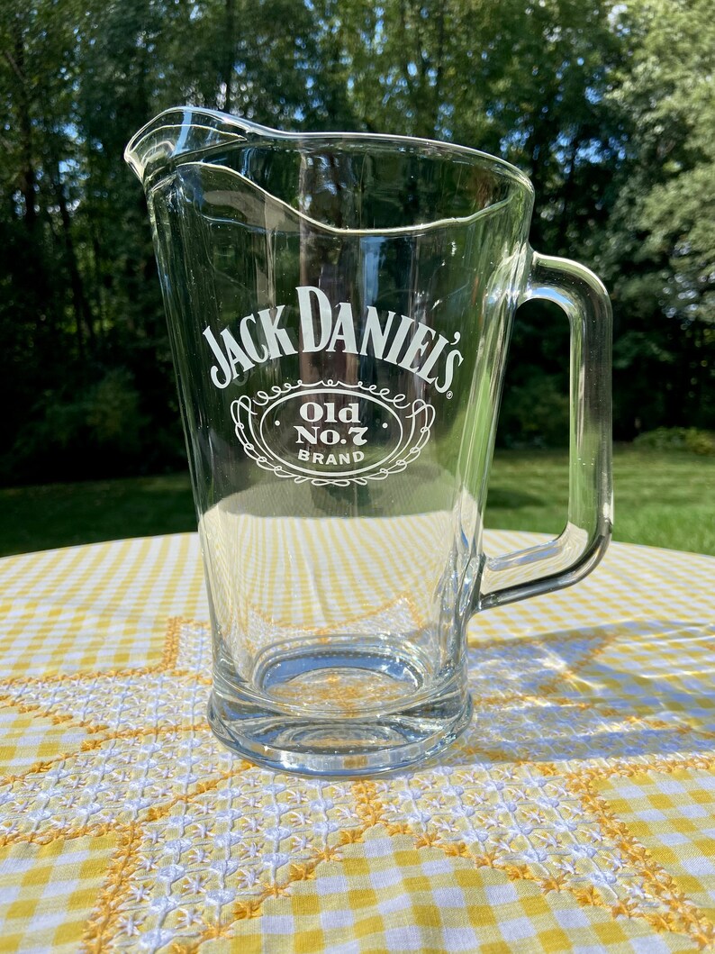 Jack Daniels 56 Ounce Glass Beer Pitcher/excellent Condition/free ...