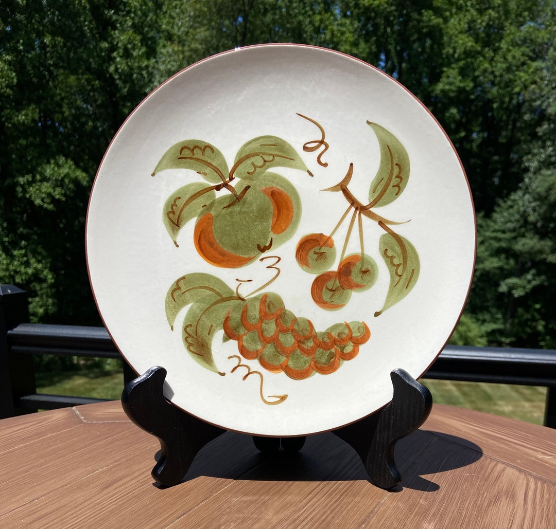 Stangl Pottery Set of 8 Dinner Plates/orchard Song Pattern/free ...