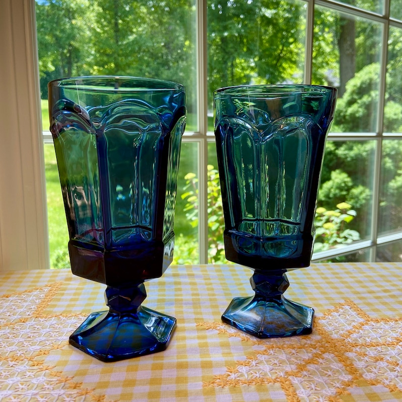 Vintage Iced Tea Goblets - Etsy