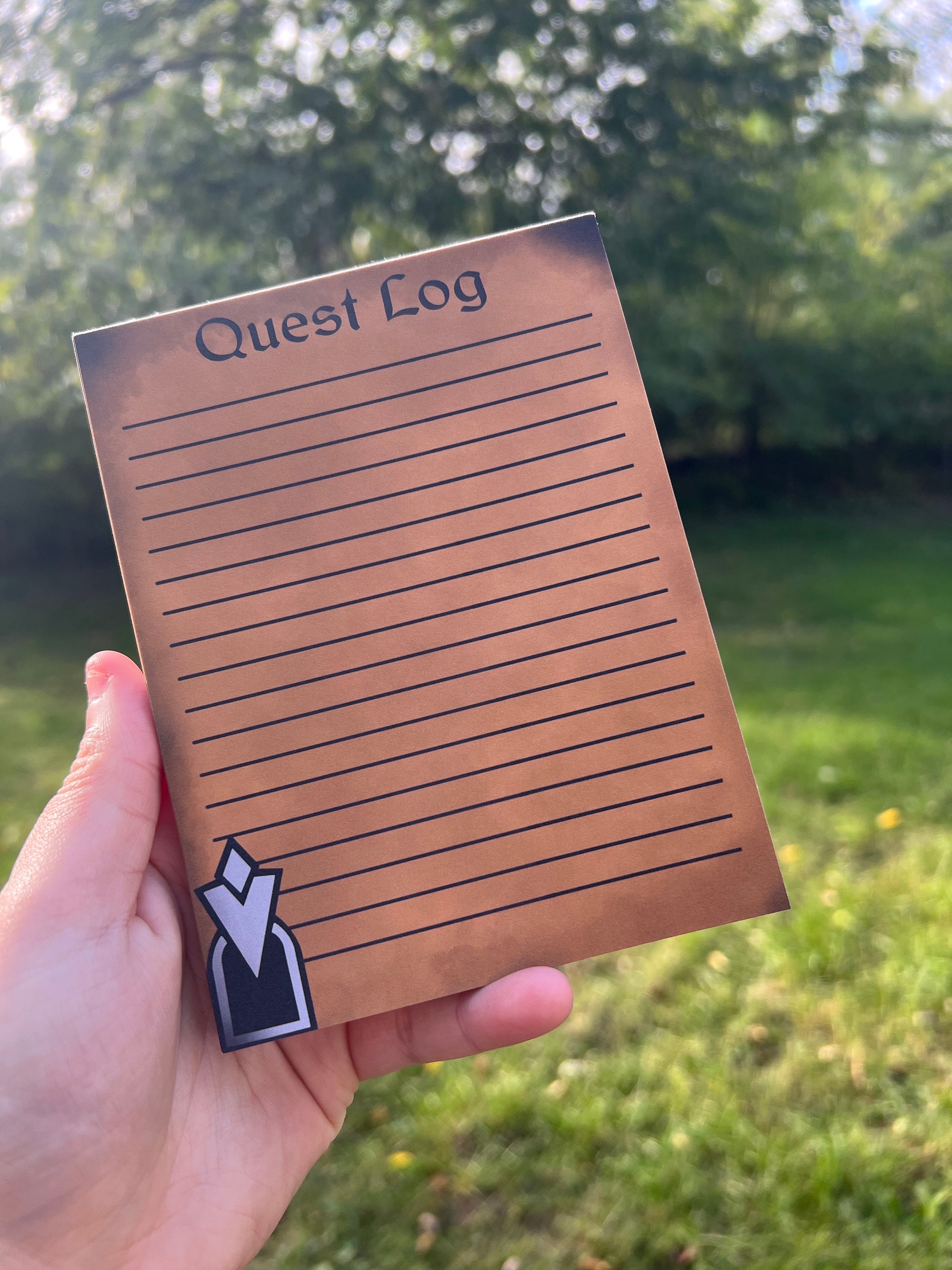 Quest Log Notepad , Gamer Stationery , Gifts for Friend , Gifts for Her ...