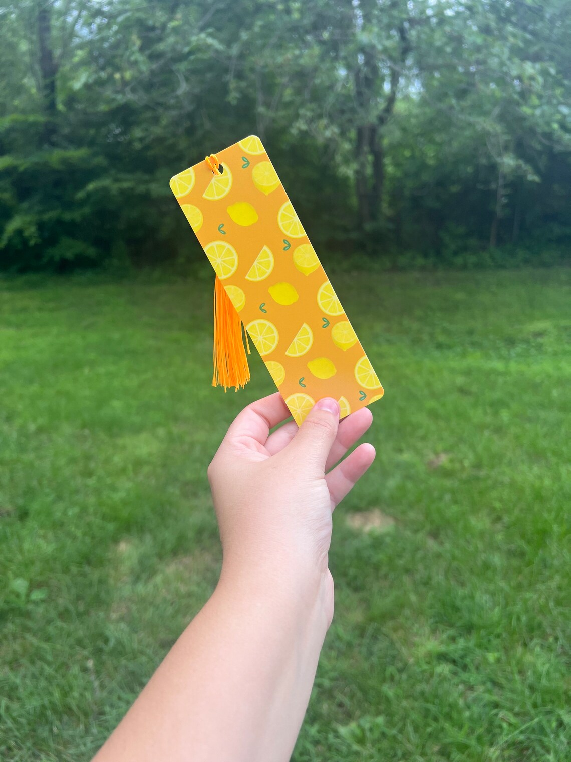 Orange & Lemon Bookmark , Cozy Bookmarks , Pastel Colors , Bookish Gift ...