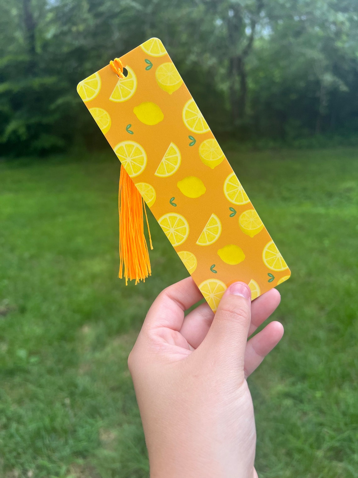 Orange & Lemon Bookmark , Cozy Bookmarks , Pastel Colors , Bookish Gift ...