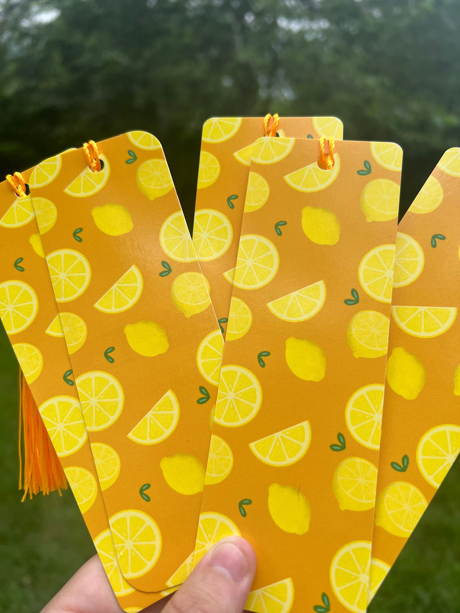 Orange & Lemon Bookmark , Cozy Bookmarks , Pastel Colors , Bookish Gift ...