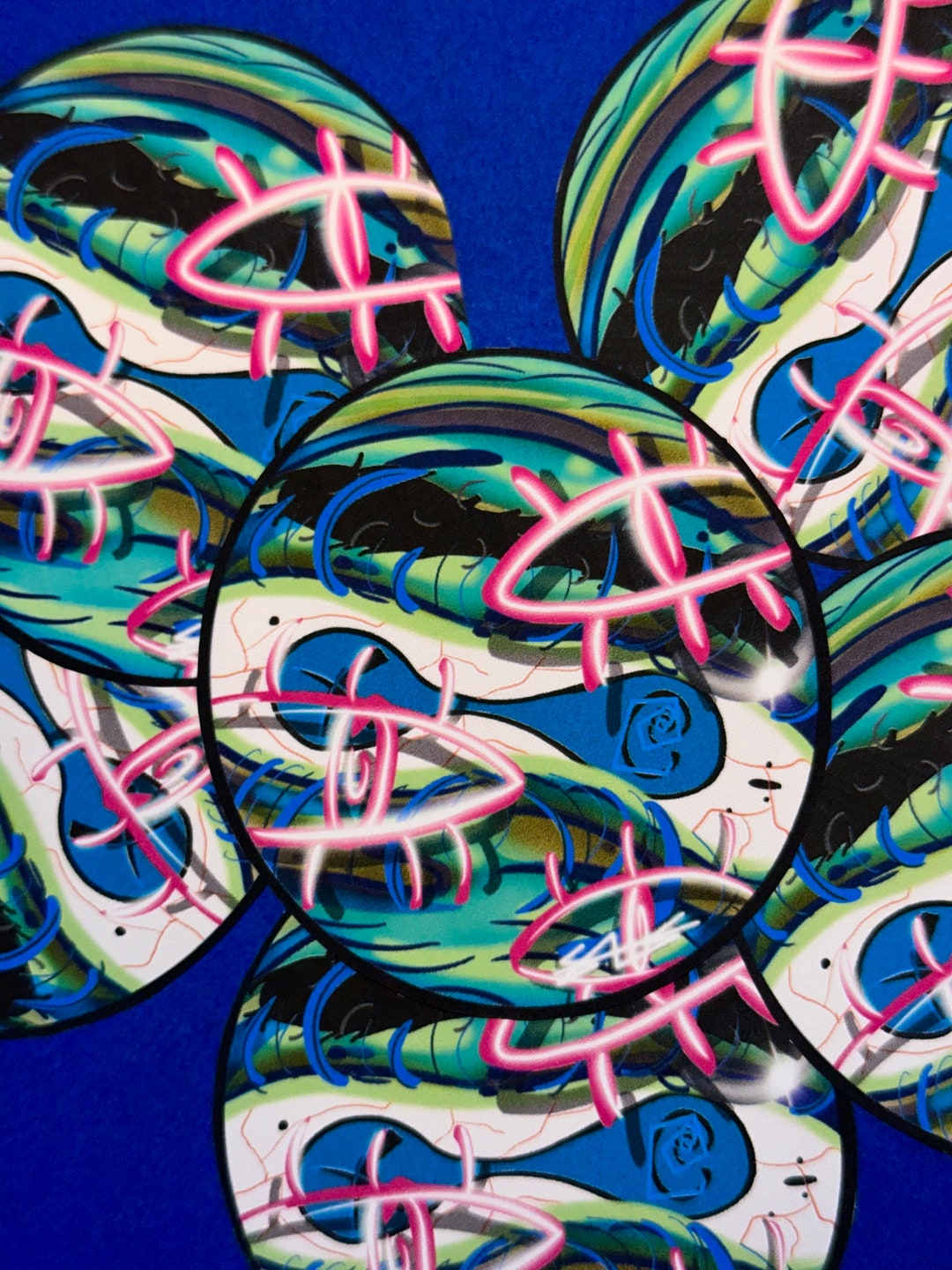 Vinyl Art Sticker (distorted Cut) - Eye See You! - Etsy