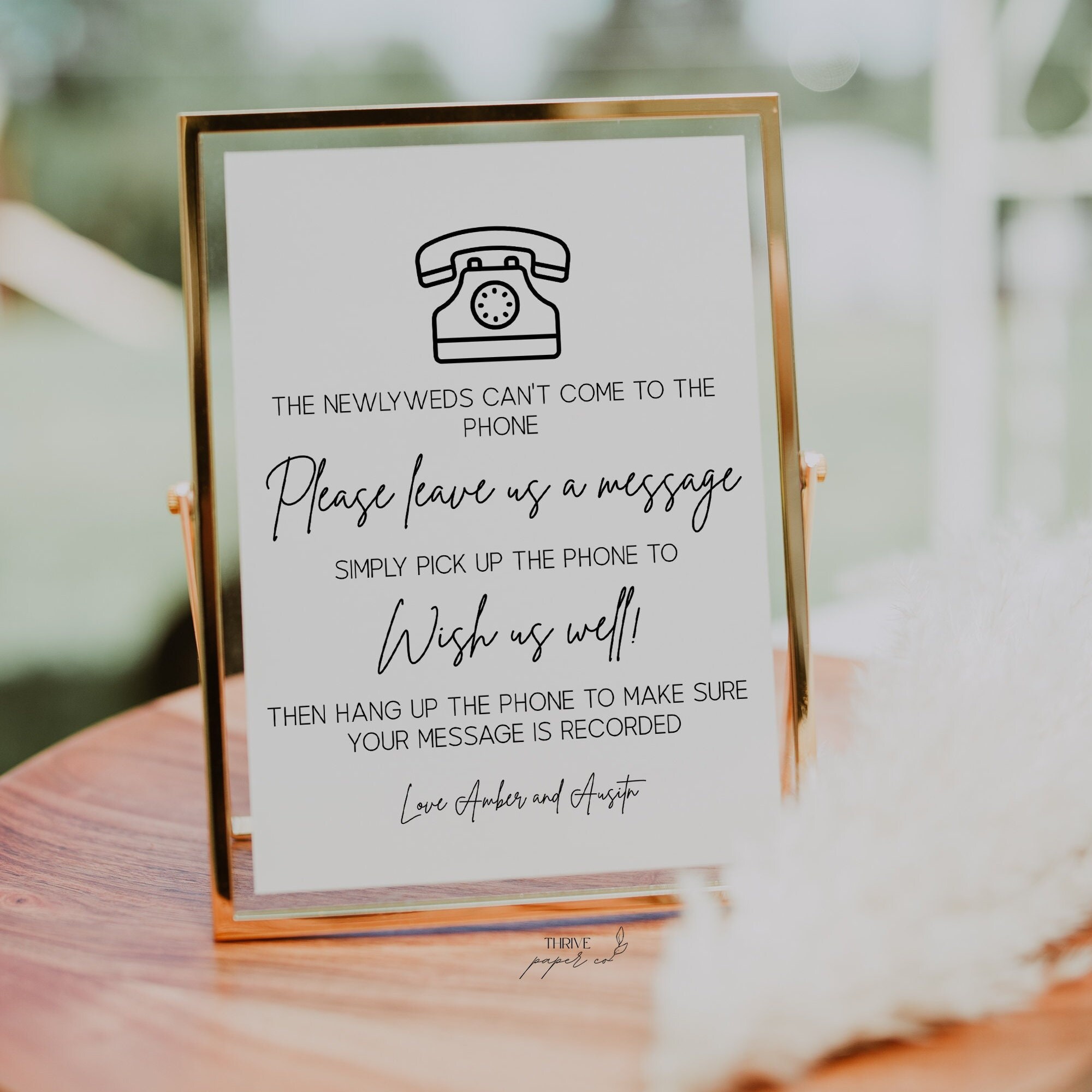 Audio Guestbook Sign, Phone Guestbook Sign, Wedding Guestbook Sign ...