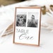 Table Number Sign, Modern Table Numbers, Photo Table Numbers | Template ...