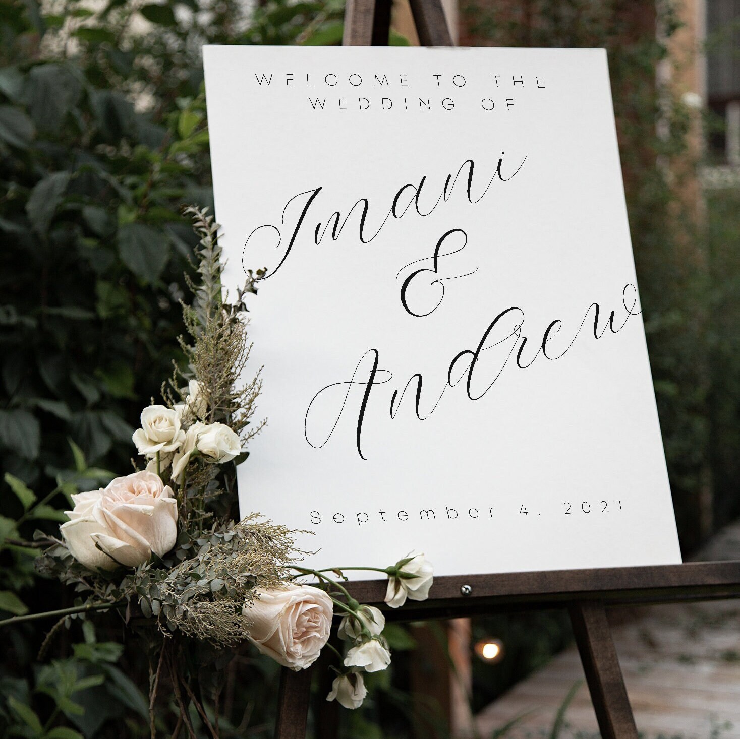 Wedding Welcome Sign, Modern Welcome Sign, Minimalist Wedding Sign ...
