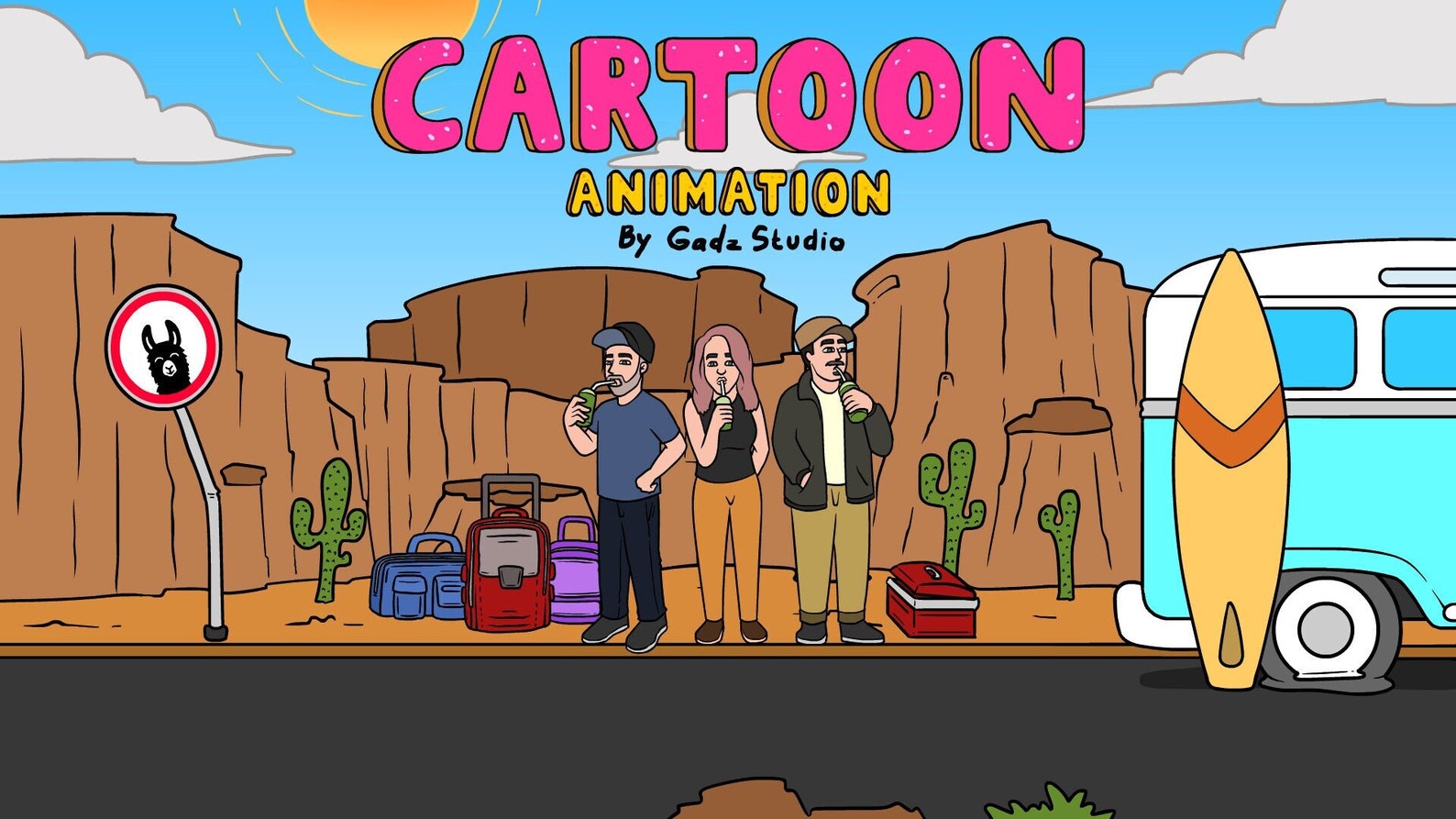 Custom Cartoon Animation Intro for Youtube, Twitch, Etc. - Etsy