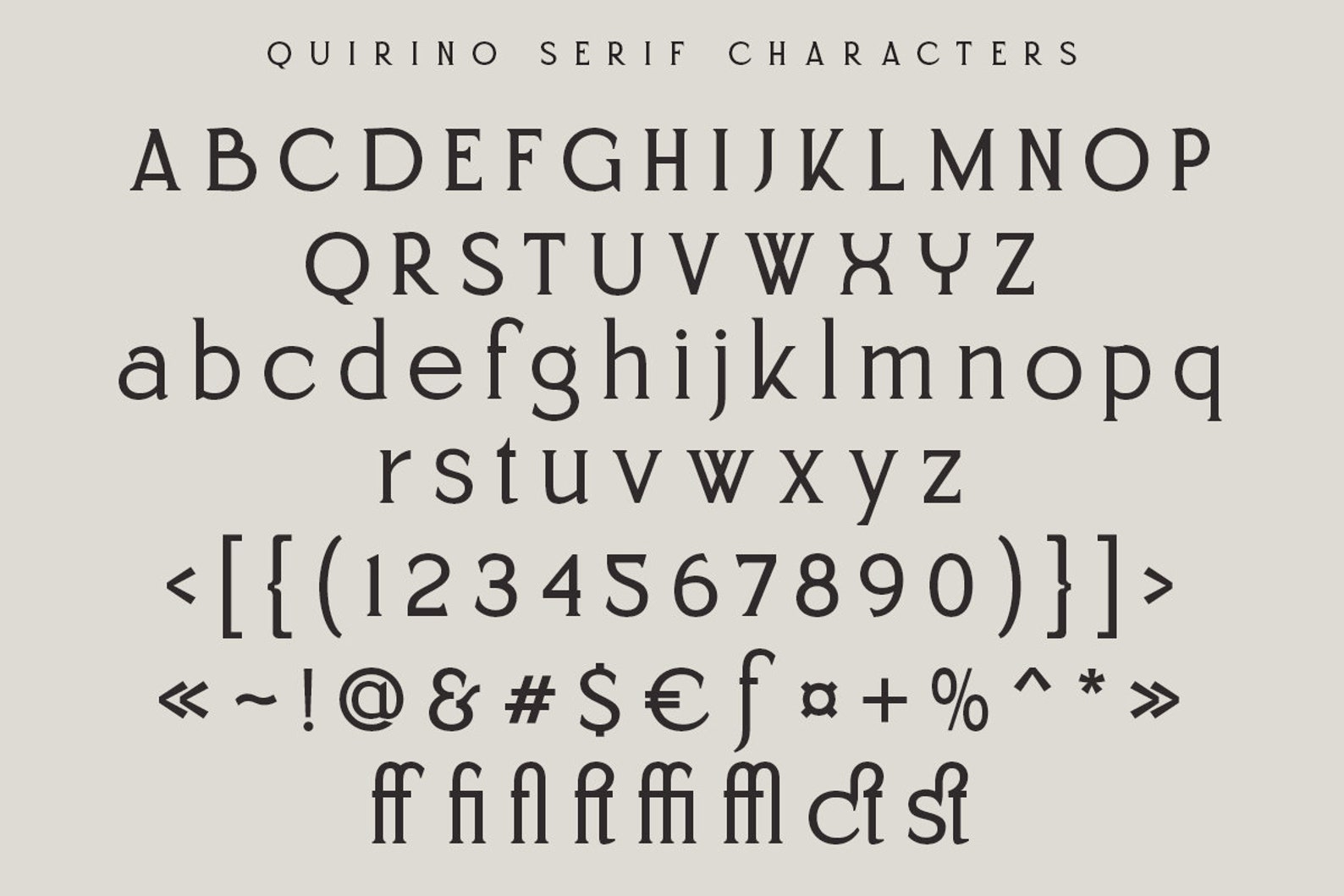 Quirino Fonts Classical Serif Typeface While Embracing a Modern Touch ...