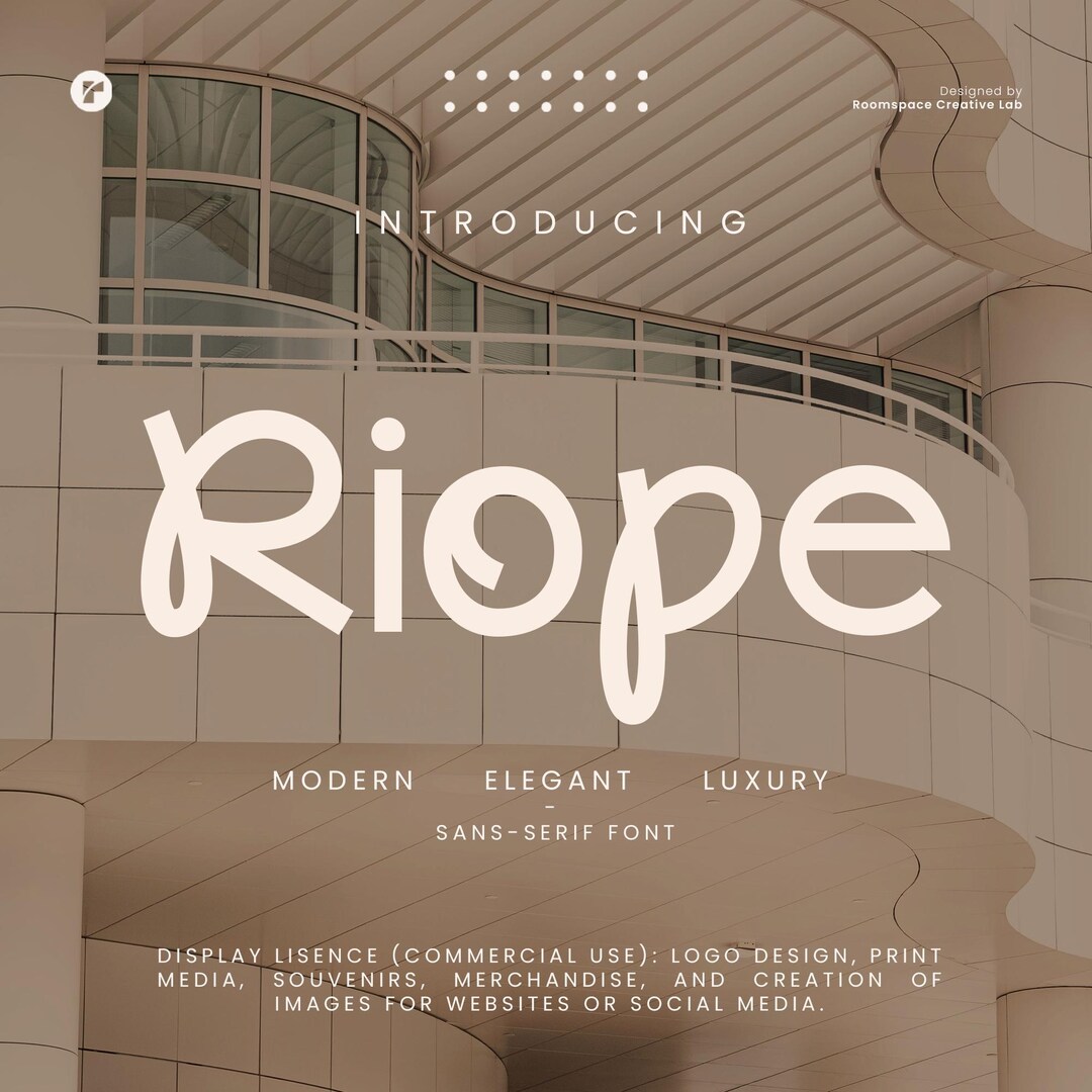 Retro Modern Font Sans Serif Style Instant Download - Branding Font ...