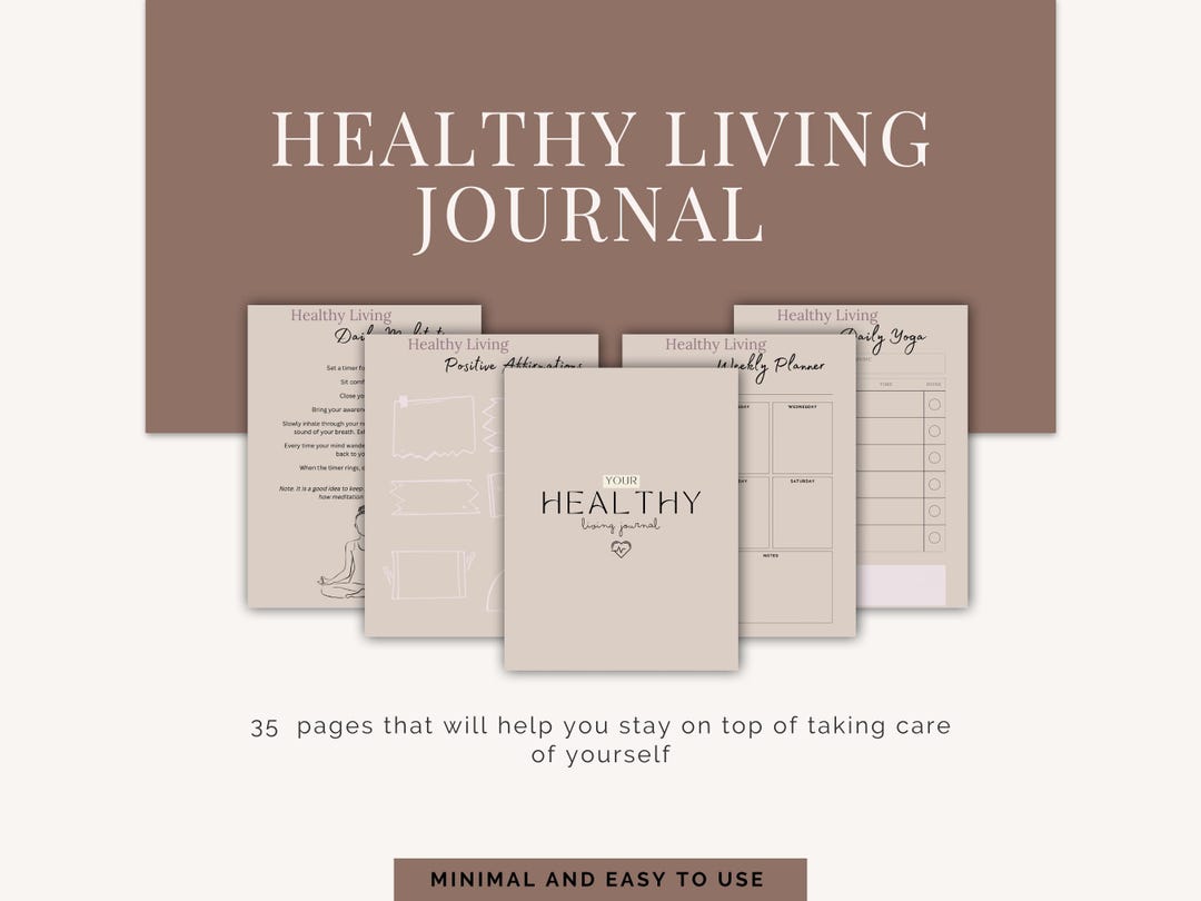 Digital Planner, Printable Planner, Healthy Lifestyle Planner, Wellness ...