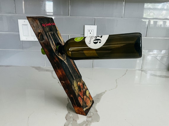 Floating Wine Bottle Holder Balancing Wine Bottle Display - Etsy