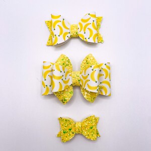 Banana Bows, Fruity Collection Bows, Fruit Bows, Summer Bows, Faux ...