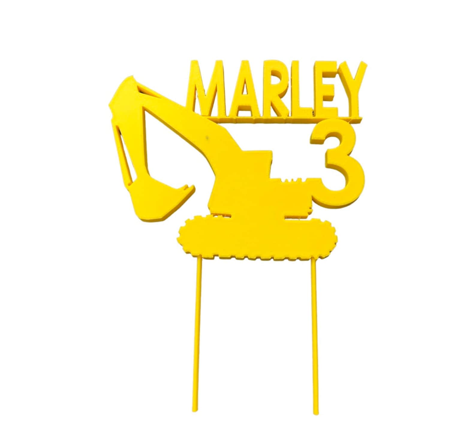 Custom Excavator Cake Topper: Construction Birthday Party Decor - Etsy
