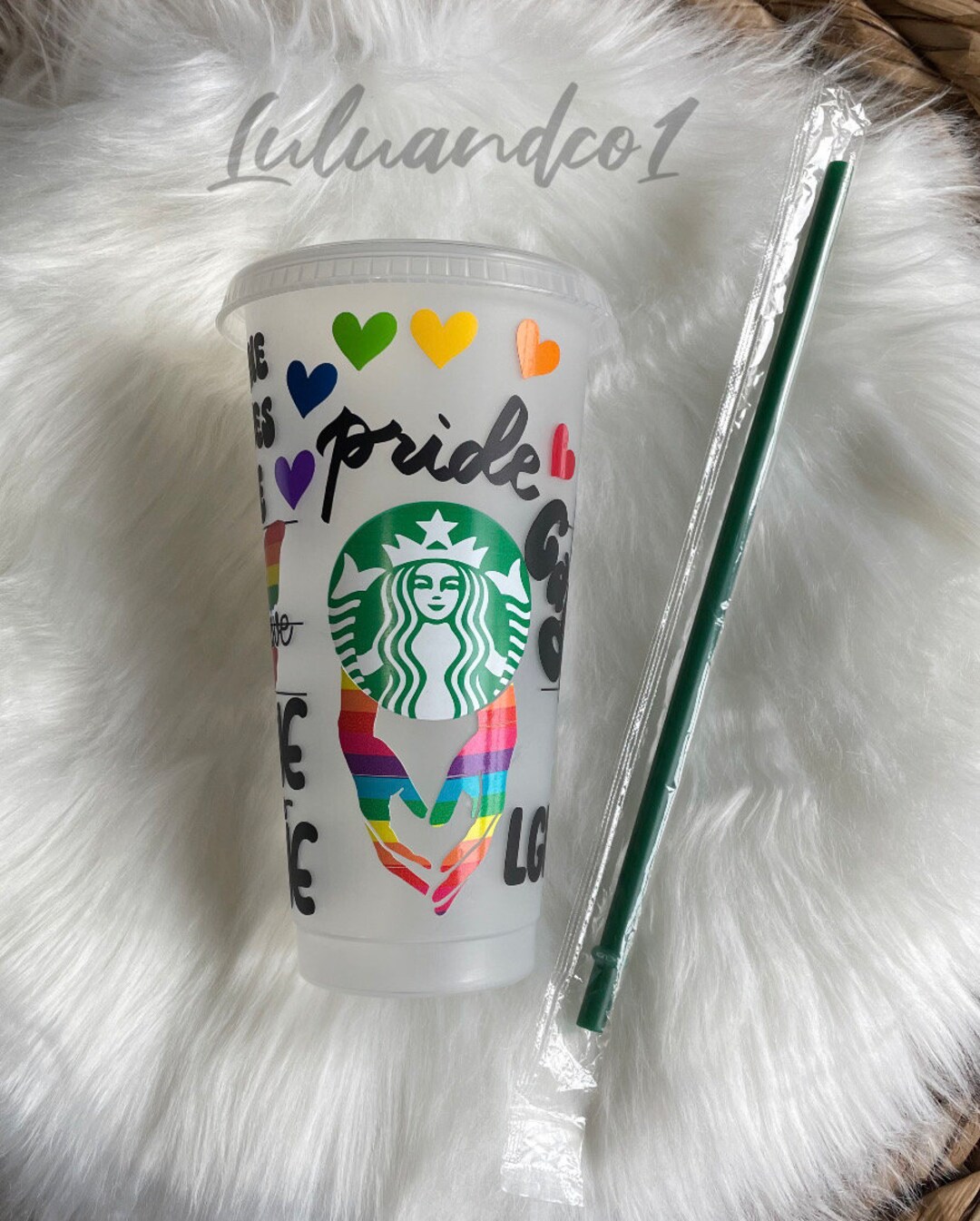 PRIDE Inspired Starbucks Cold Cold Pride Love Wins equality Love is ...