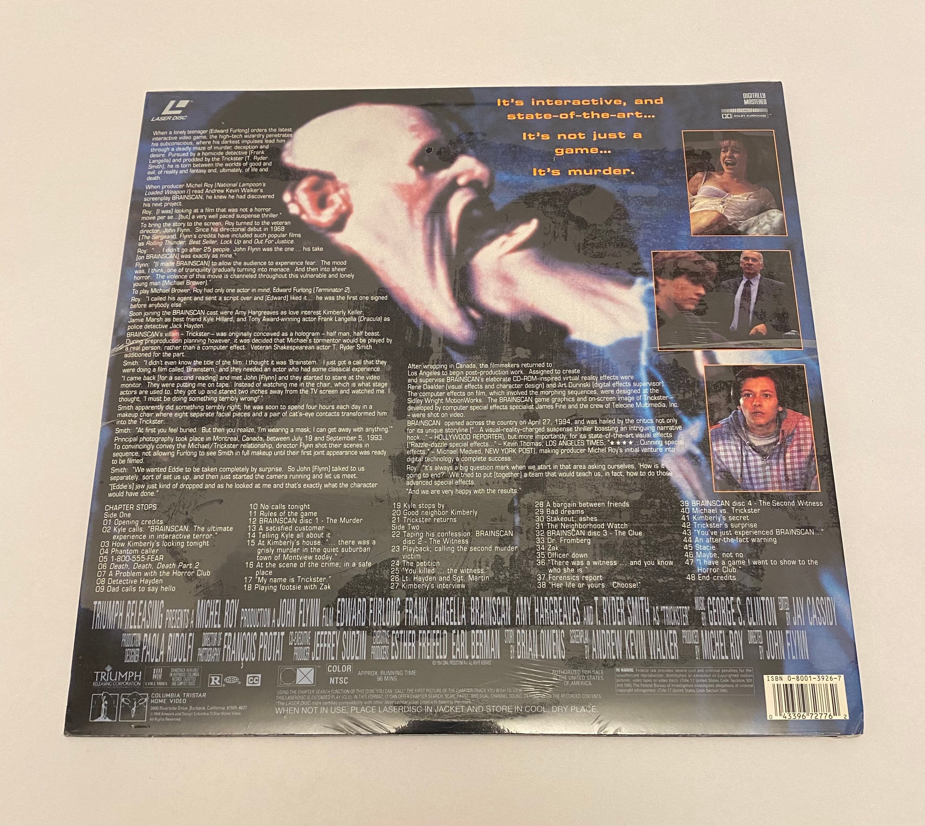 Brainscan Laser Disc Edward Furlong Thriller Horror New - Etsy