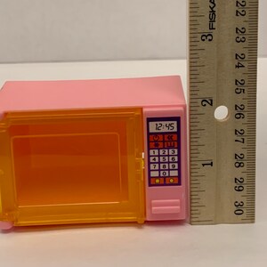 1988 Barbie Doll House Kitchen Microwave Replacement Piece Vintage Pink ...
