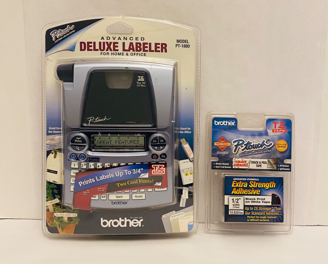 Brother P-touch Advanced Deluxe Labeler Home Office Label Maker PT-1880 ...